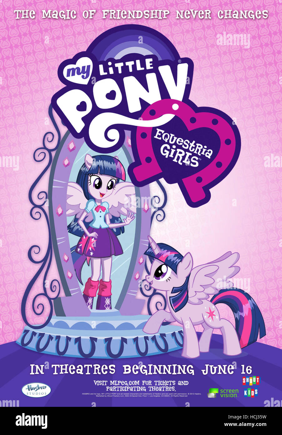 MY LITTLE PONY: EQUESTRIA GIRLS, US poster art, 2013, ©Screenvision ...
