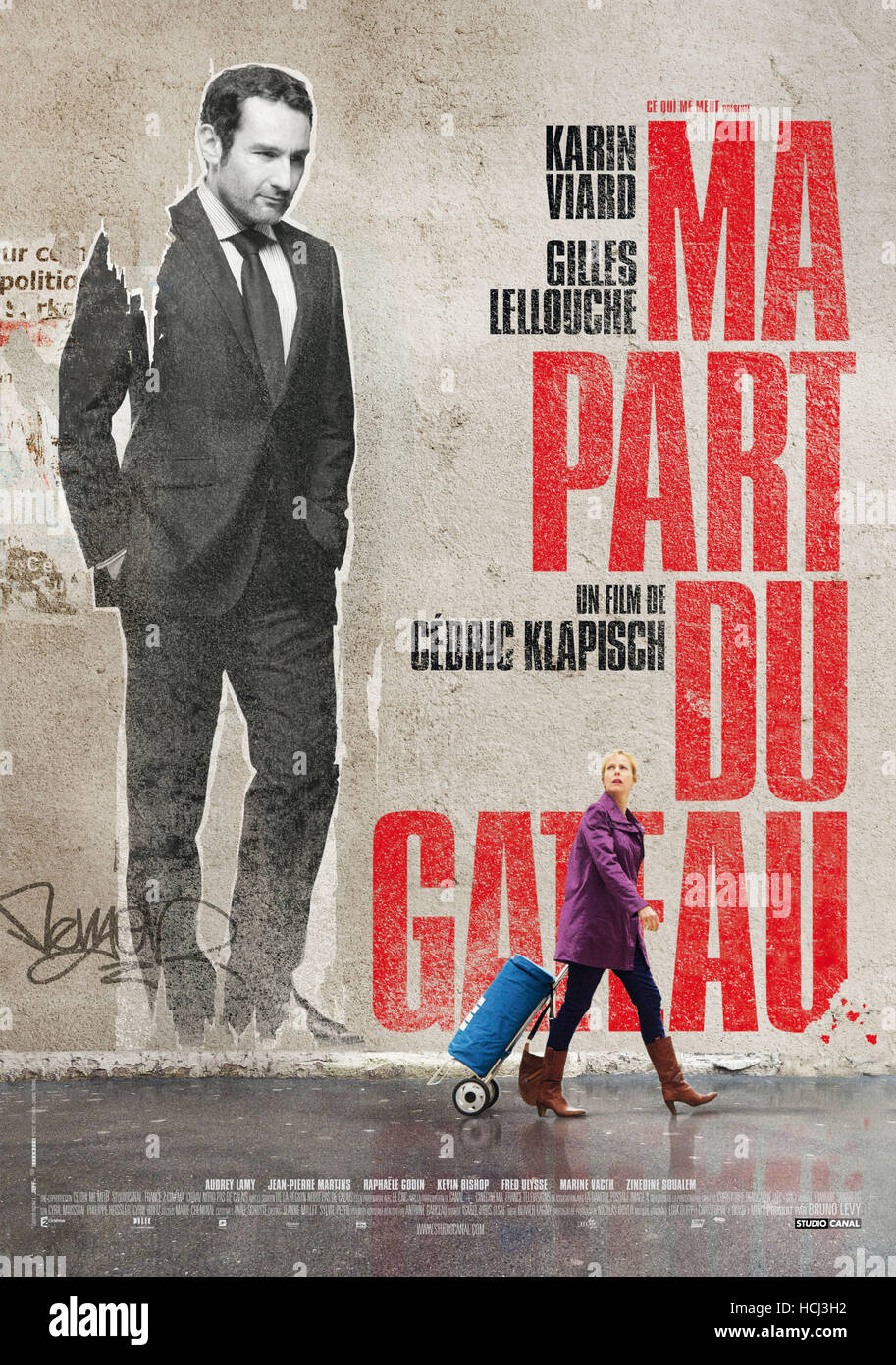 MY PIECE OF THE PIE, (aka MA PART DU GATEAU), French poster art, Gilles ...