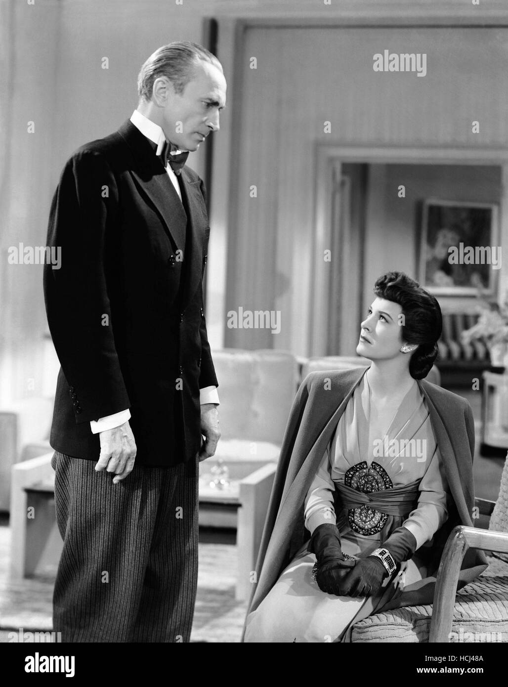 NAZI AGENT, from left: Conrad Veidt, Ann Ayars, 1942 Stock Photo - Alamy