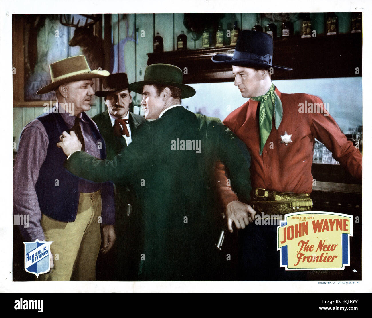 THE NEW FRONTIER, John Wayne, (right), 1935 Stock Photo - Alamy