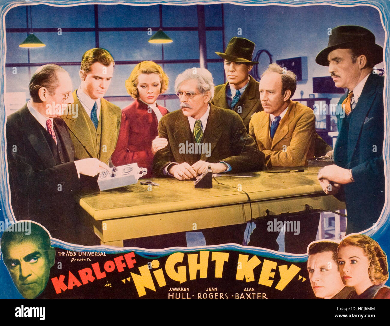 NIGHT KEY, Frank Reicher, Alan Baxter, Jean Rogers, Boris Karloff, Ward ...