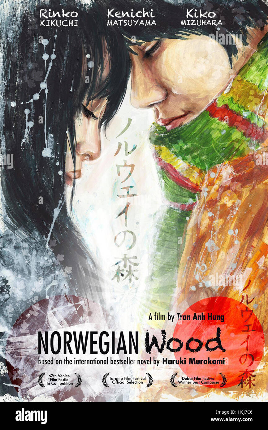 NORWEGIAN WOOD, international poster in English, 2010, ©Red Flag ...