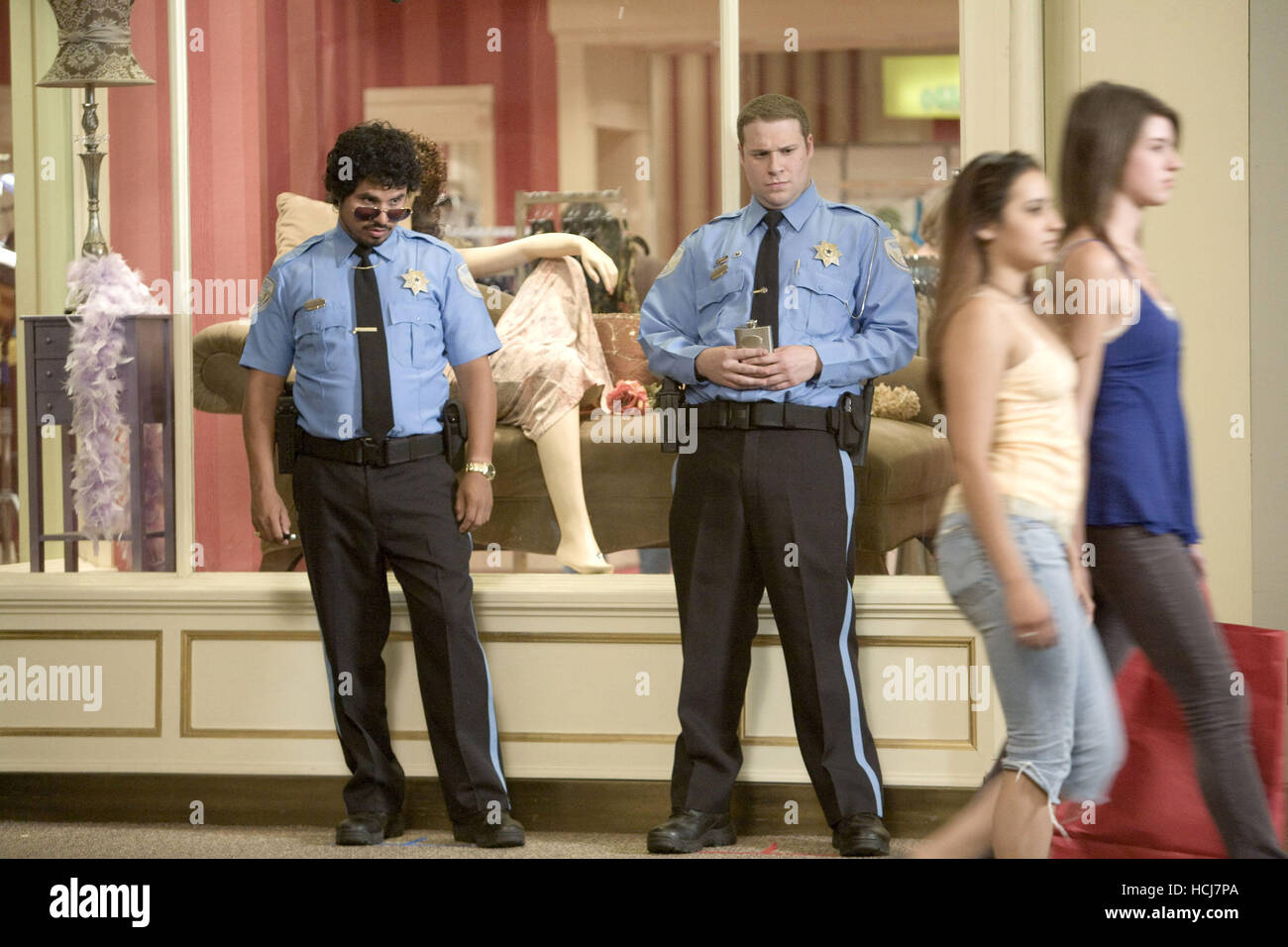 OBSERVE AND REPORT, from left: Michael Pena, Seth Rogen, 2009. ©Warner ...