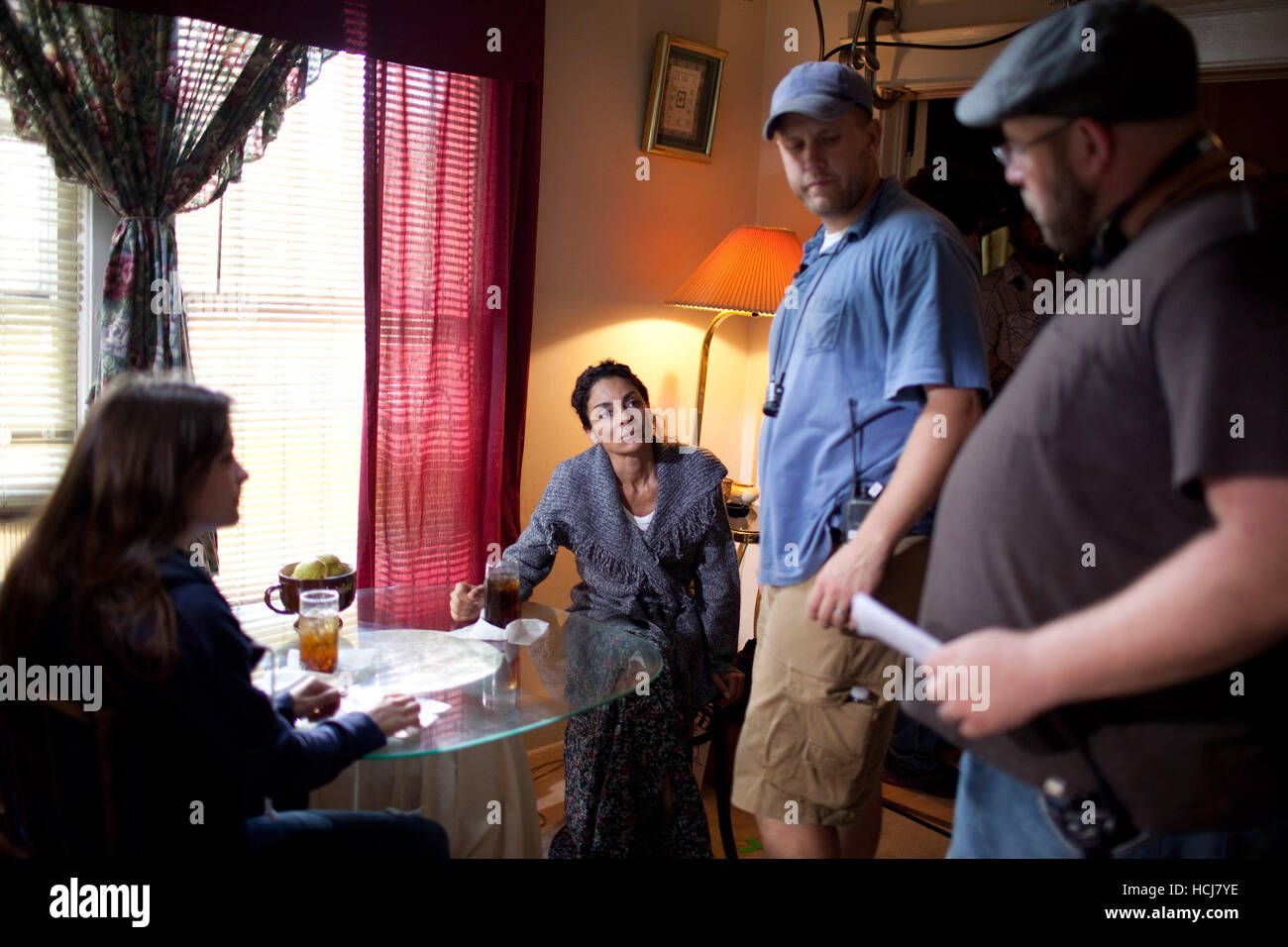 OCTOBER BABY, (from left) Rachel Hendrix, Jasmine Guy, directors John ...