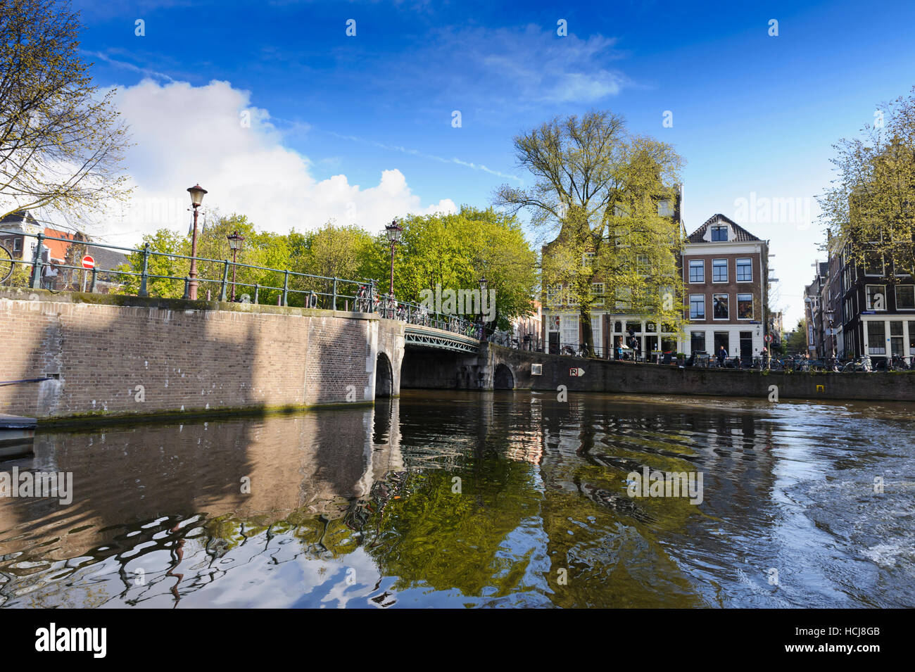 Scenic view of the City of Amsterdam, Holland, Netherlands Stock Photo ...