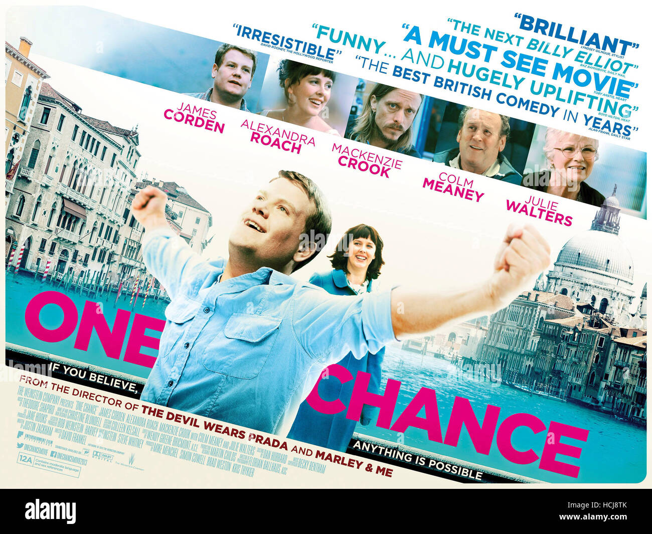 ONE CHANCE, British poster art, bottom from left: James Corden ...