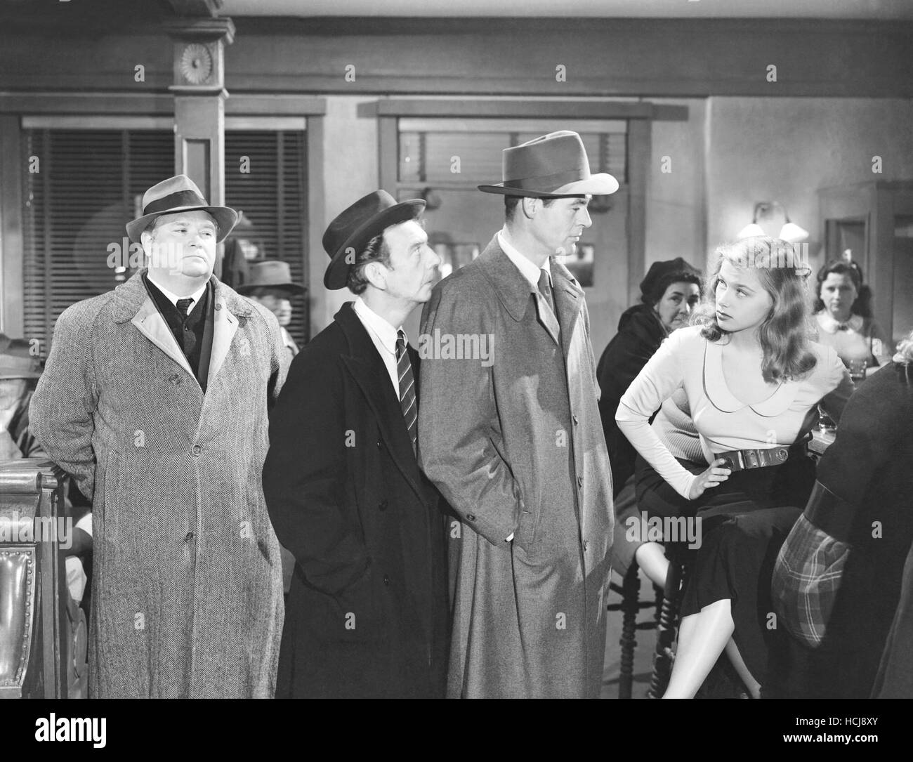 ON DANGEROUS GROUND, front from left: Charles Kemper, Gus Schilling ...