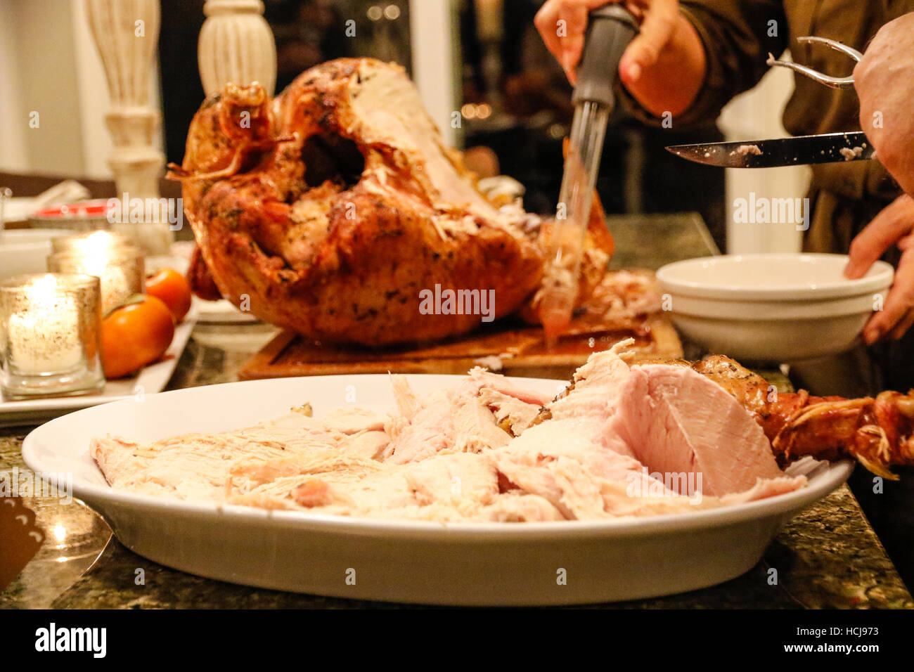 Turkey family eat hi-res stock photography and images - Alamy