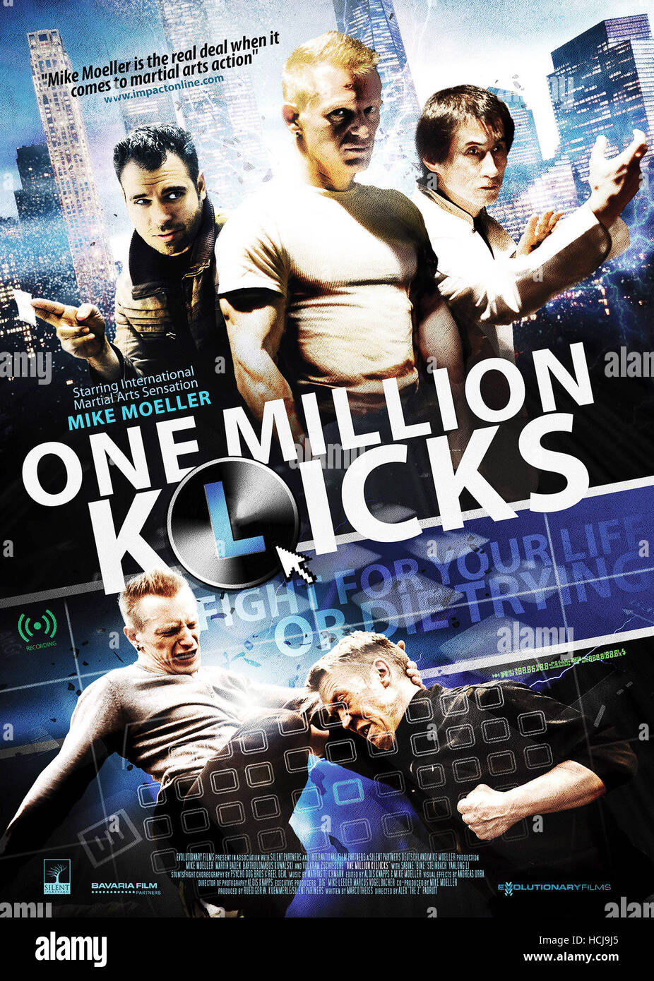 ONE MILLION K(L)ICKS, (aka ONE MILLION KLICKS), poster art, top from ...