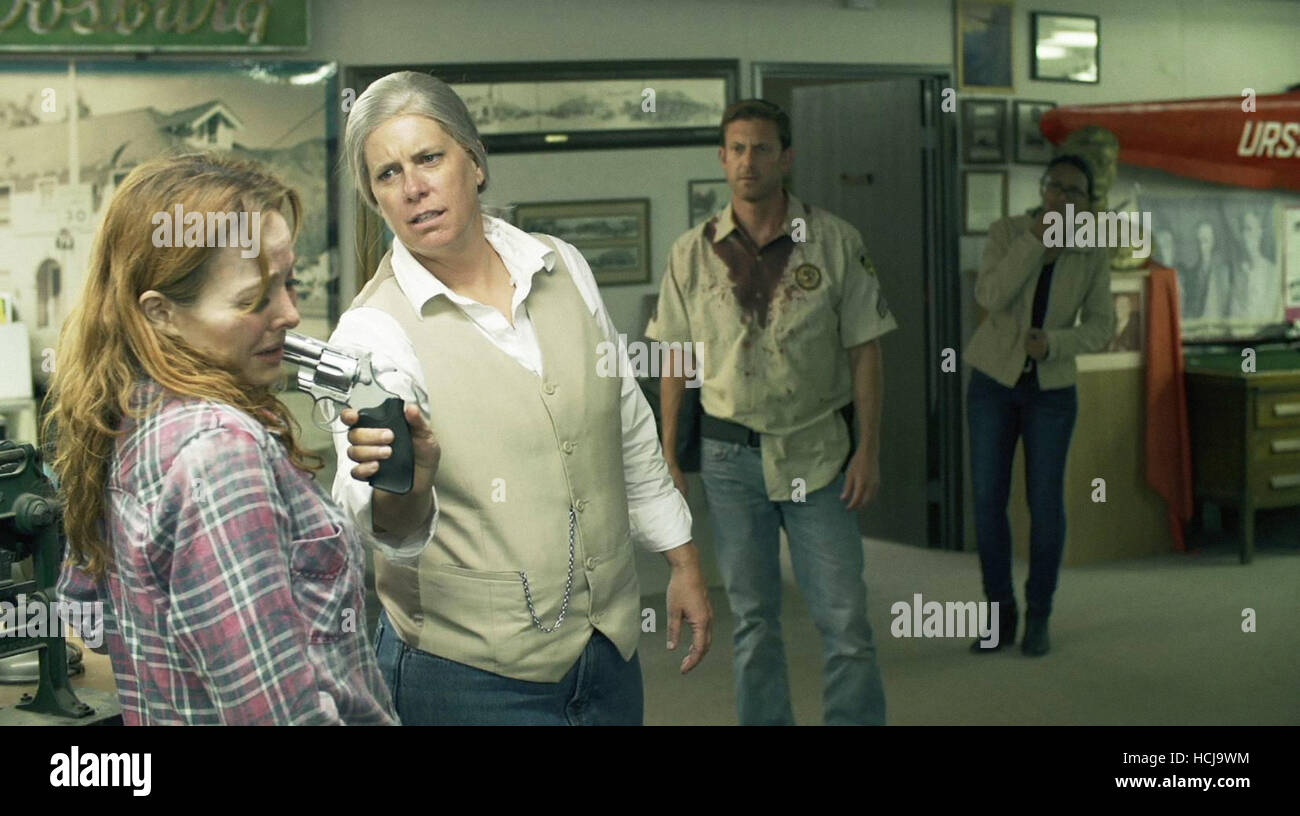 ON THE BRAIN, from left: Cynthia Dane, Sharon Fredrickson, Danny Hansen ...