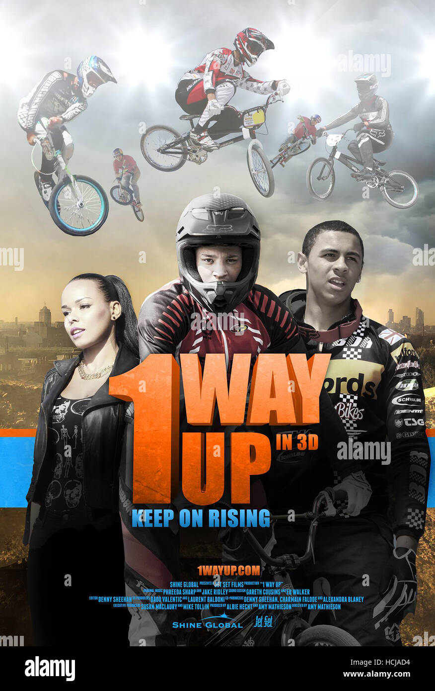 1 WAY UP: THE STORY OF PECKHAM BMX, British poster, from left: Phreeda ...