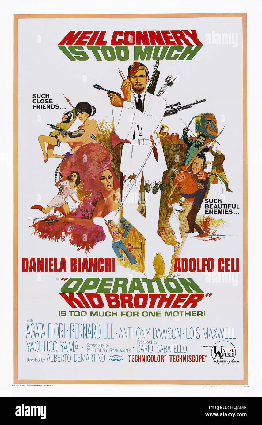 OPERATION KID BROTHERS, (aka OK CONNERY), US poster, Neil Connery ...