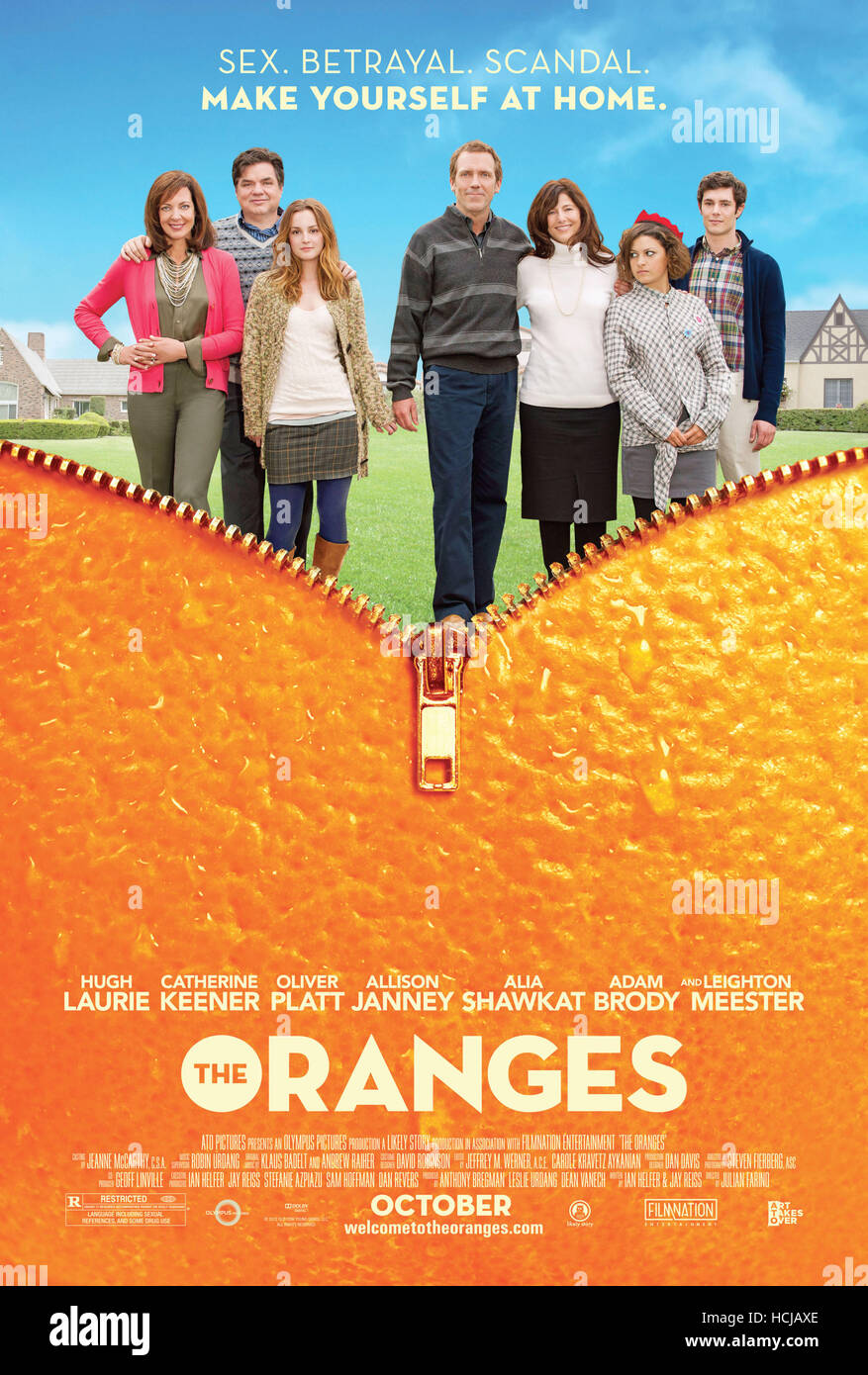 THE ORANGES, US poster art, Allison Janney, Oliver Platt, Leighton ...