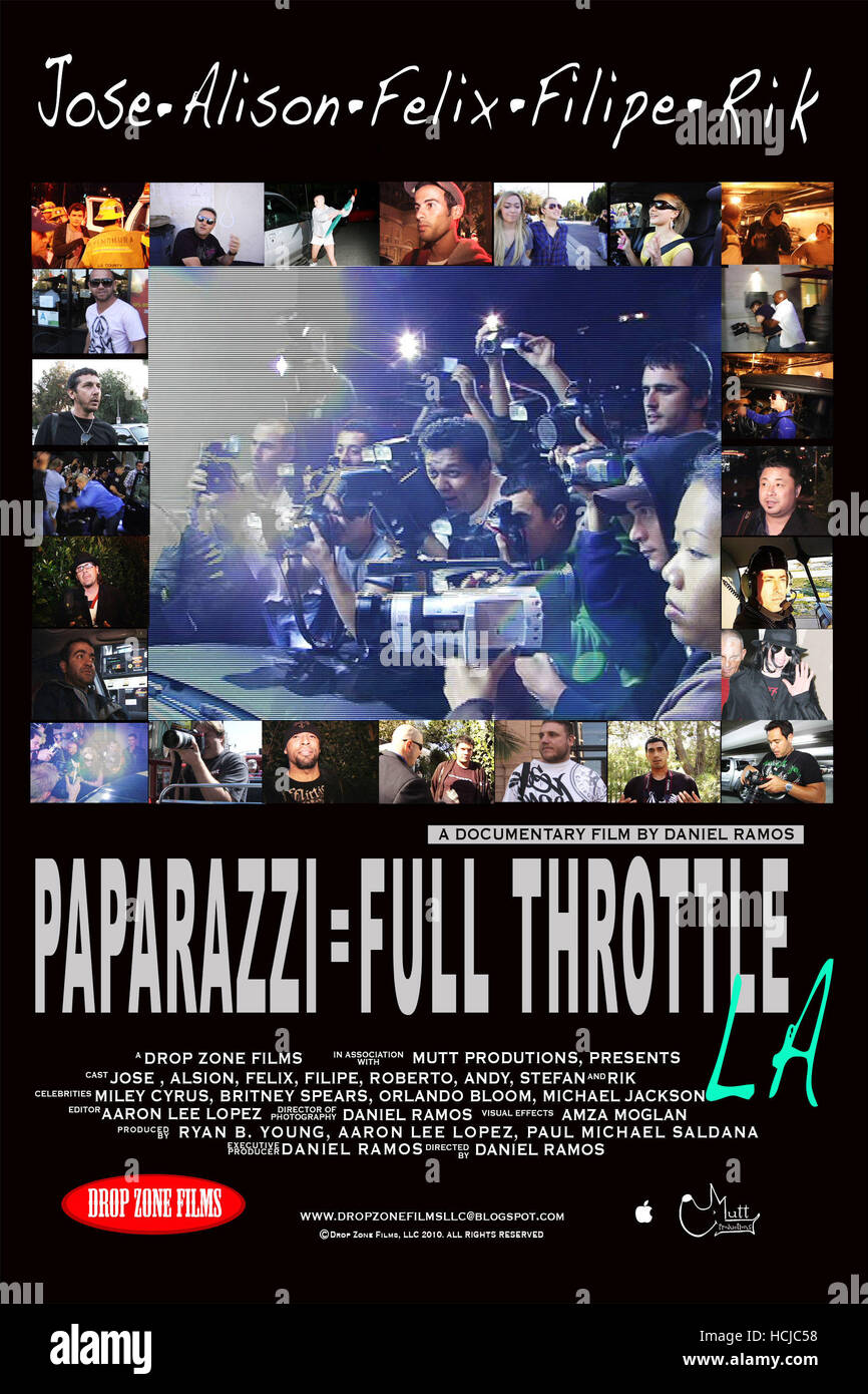 PAPARAZZI: FULL THROTTLE LA, US poster, 2010. © Drop Zone Films ...