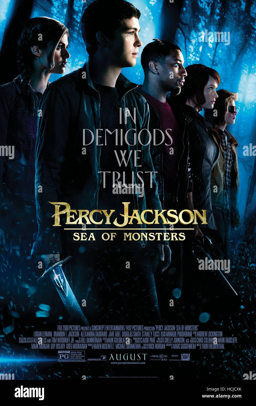 PERCY JACKSON: SEA OF MONSTERS, US poster art, from left: Alexandra ...