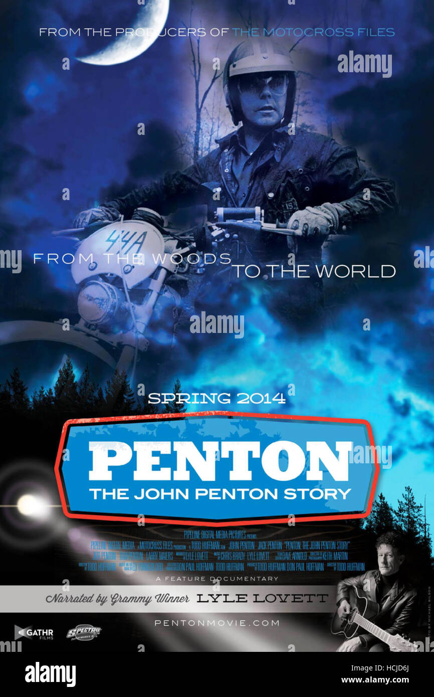 PENTON: THE JOHN PENTON STORY, US poster, top: John Penton, bottom ...