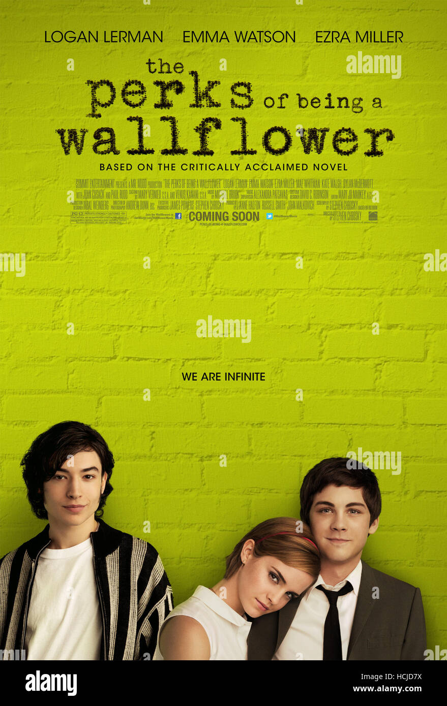 THE PERKS OF BEING A WALLFLOWER, from left: Ezra Miller, Emma Watson ...