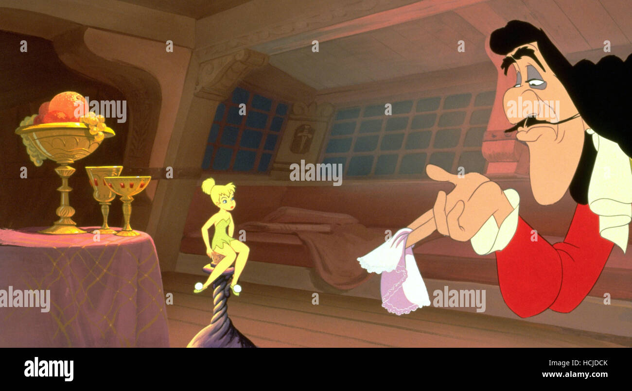 PETER PAN, Tinkerbell, Captain Hook, 1953 Stock Photo - Alamy