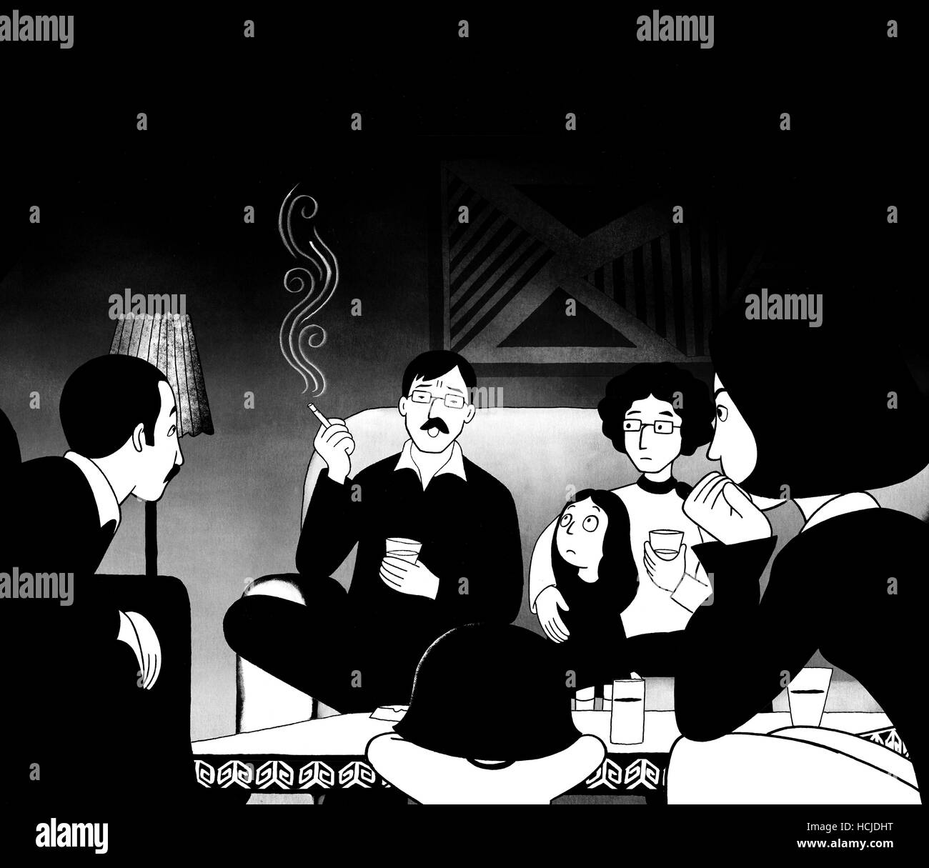 Cartoon cigarette Black and White Stock Photos & Images - Alamy
