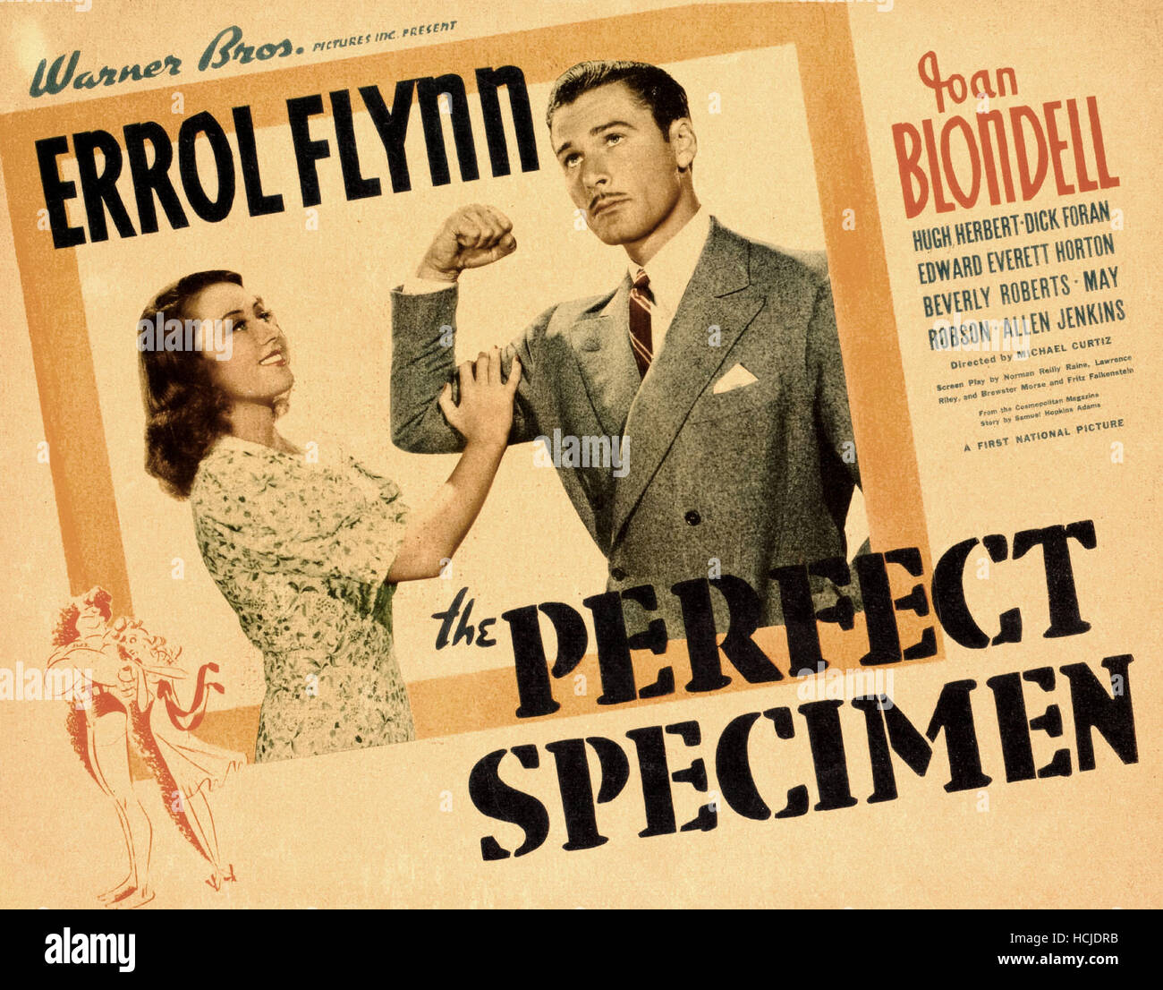 THE PERFECT SPECIMEN, from left: Joan Blondell, Errol Flynn, 1937 Stock ...