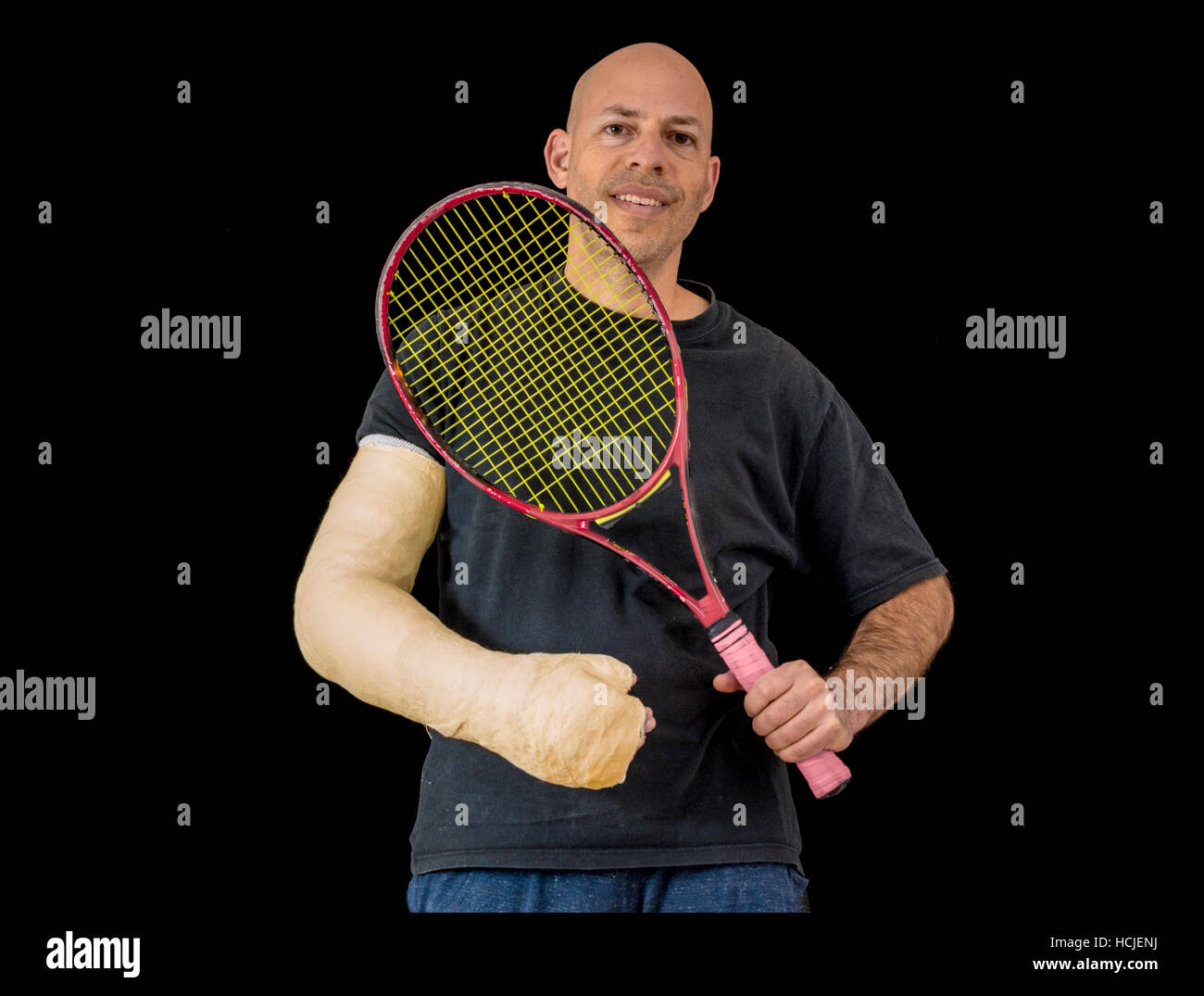 Broken tennis racket hi-res stock photography and images - Alamy