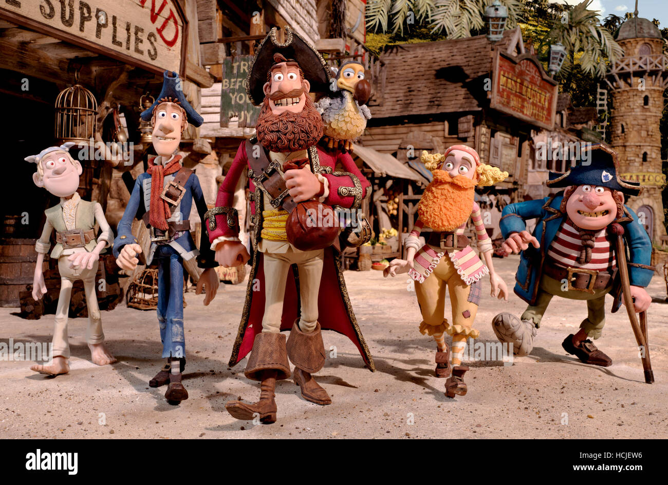 THE PIRATES! BAND OF MISFITS, from left: Albino Pirate (voice: Russell ...