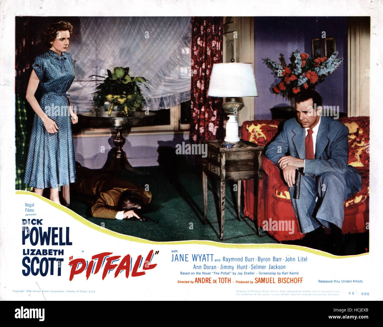 PITFALL Jane Wyatt, Dick Powell, 1948 Stock Photo - Alamy