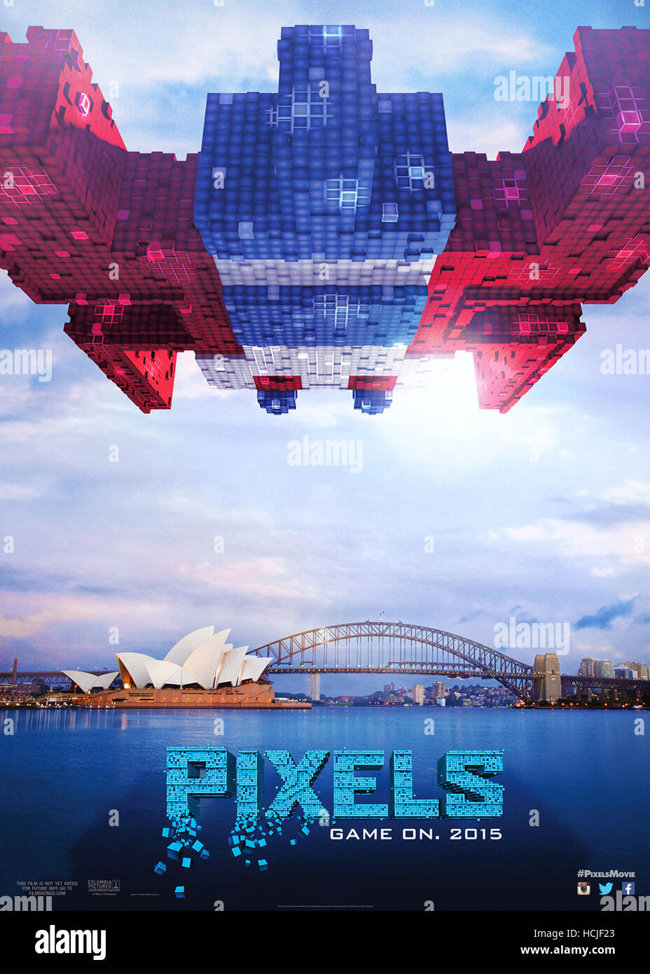 PIXELS, advance poster, Galaga, 2015. ©Columbia Pictures/courtesy ...