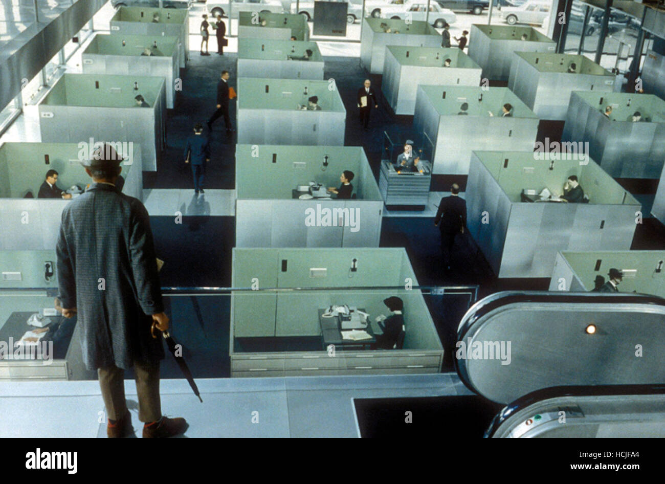 PLAYTIME, Jacques Tati (foreground), 1967 Stock Photo - Alamy