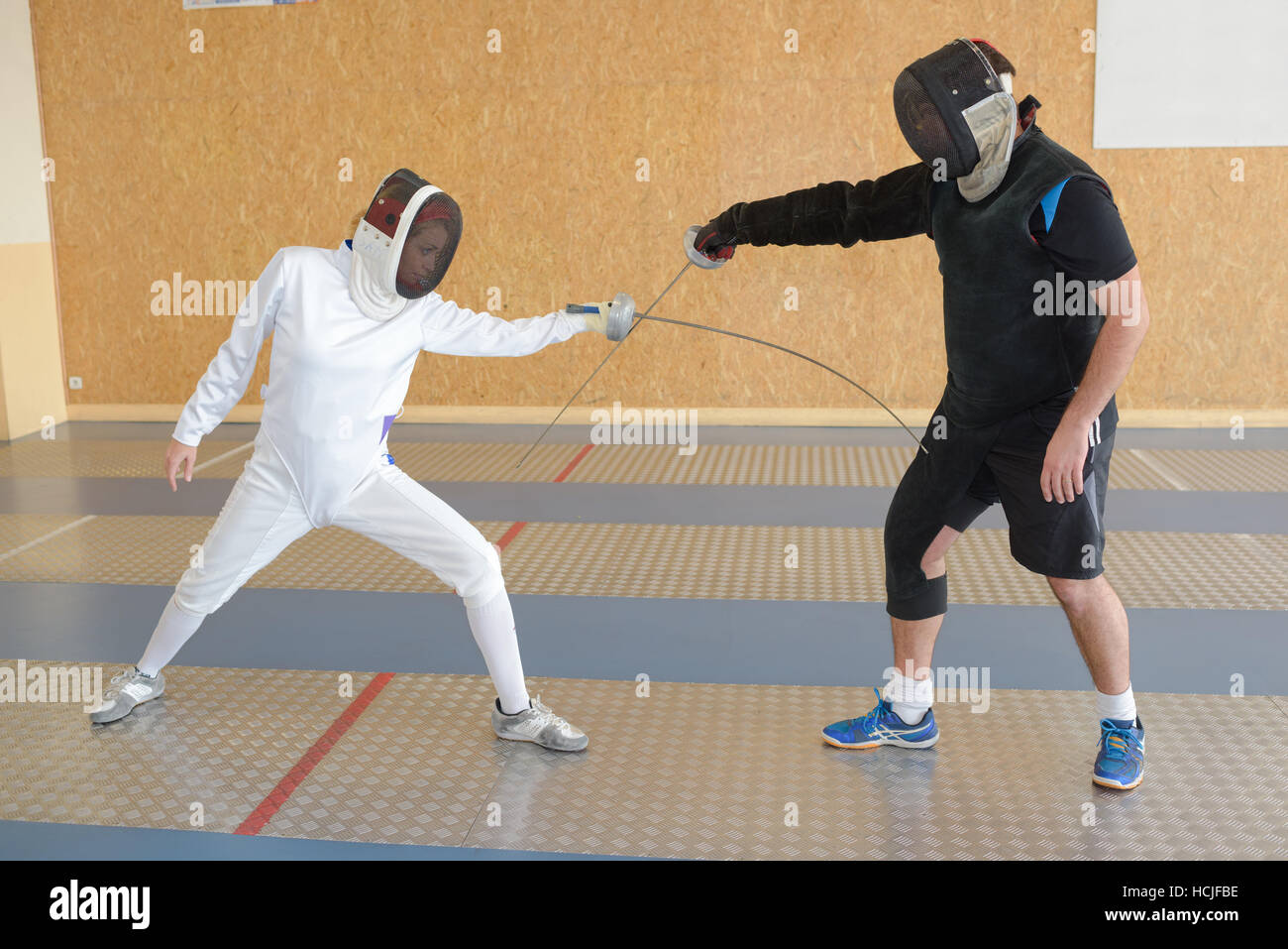 Two sword fencing hi-res stock photography and images - Alamy
