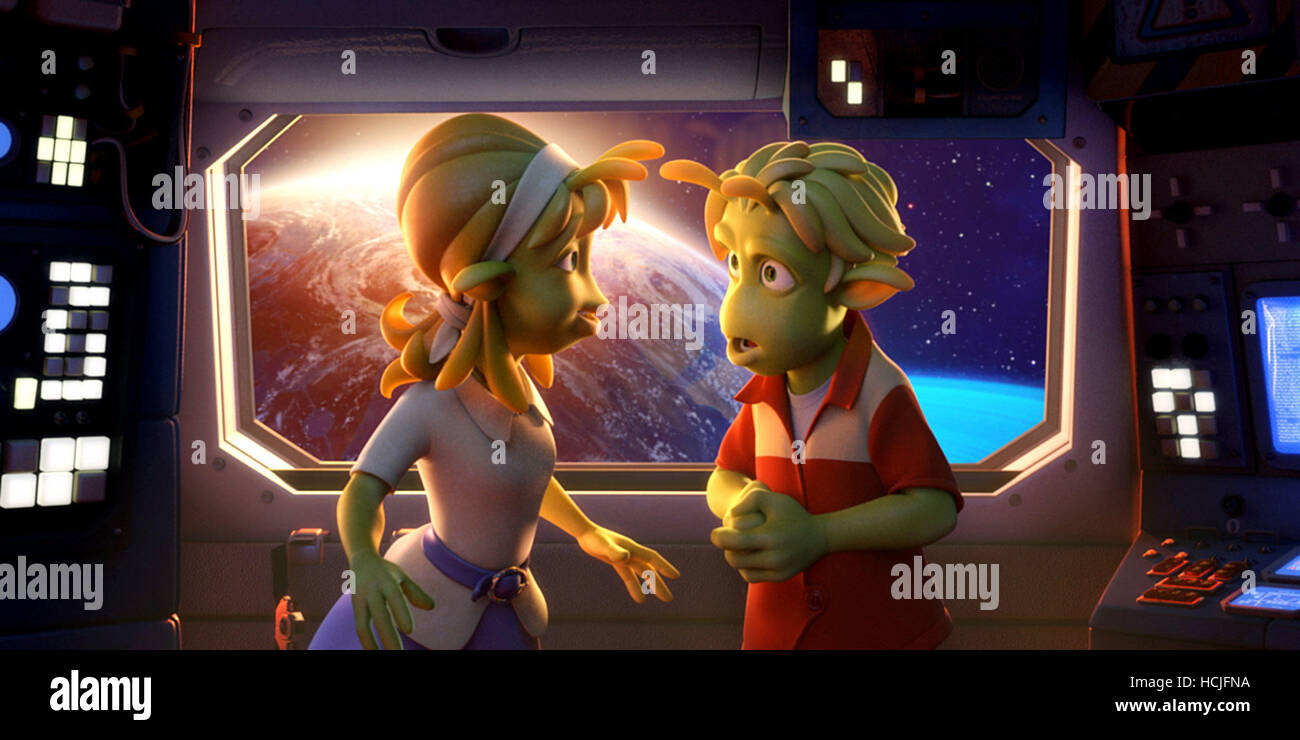 PLANET 51, from left: Neera (voice: Jessica Biel), Lem (voice: Justin ...