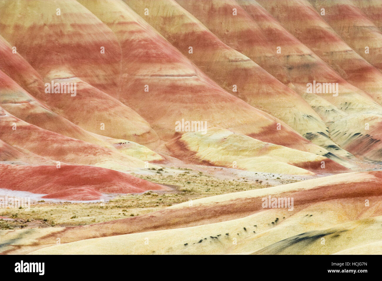 The colorful hills of the John Day Fossil Beds National Monument ...