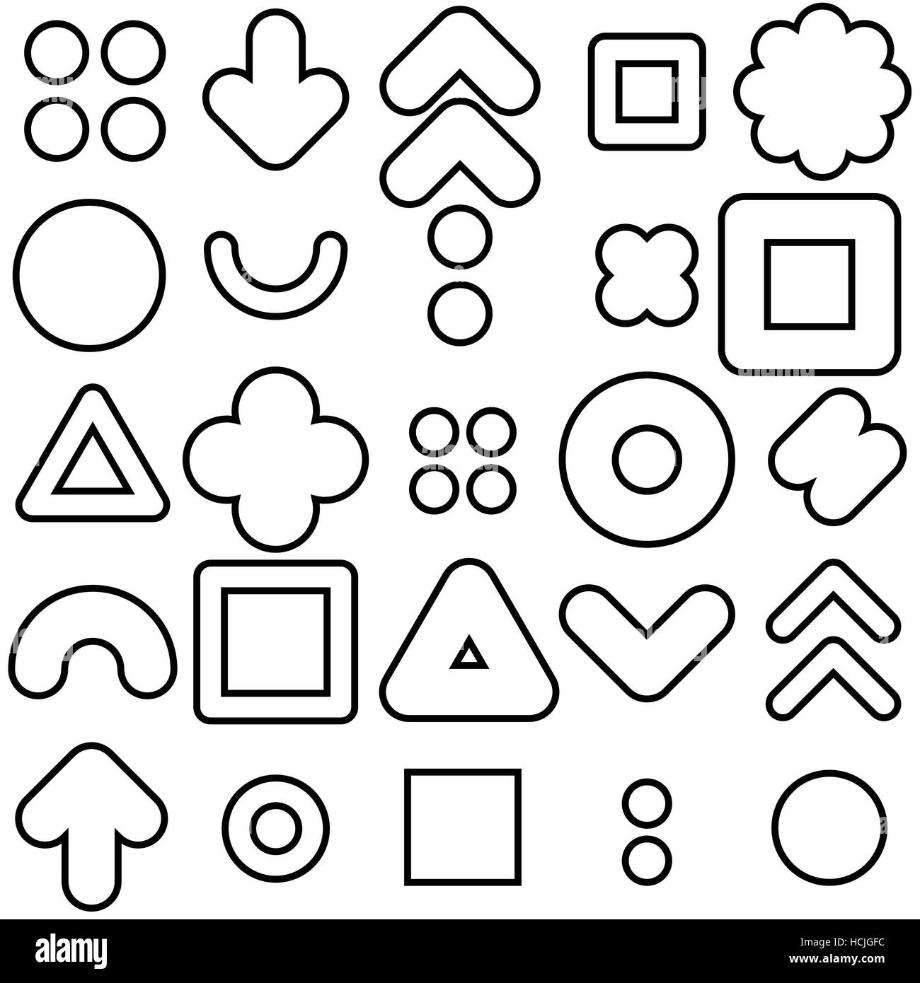 Seamless pattern geometric shapes Stock Vector Image & Art - Alamy