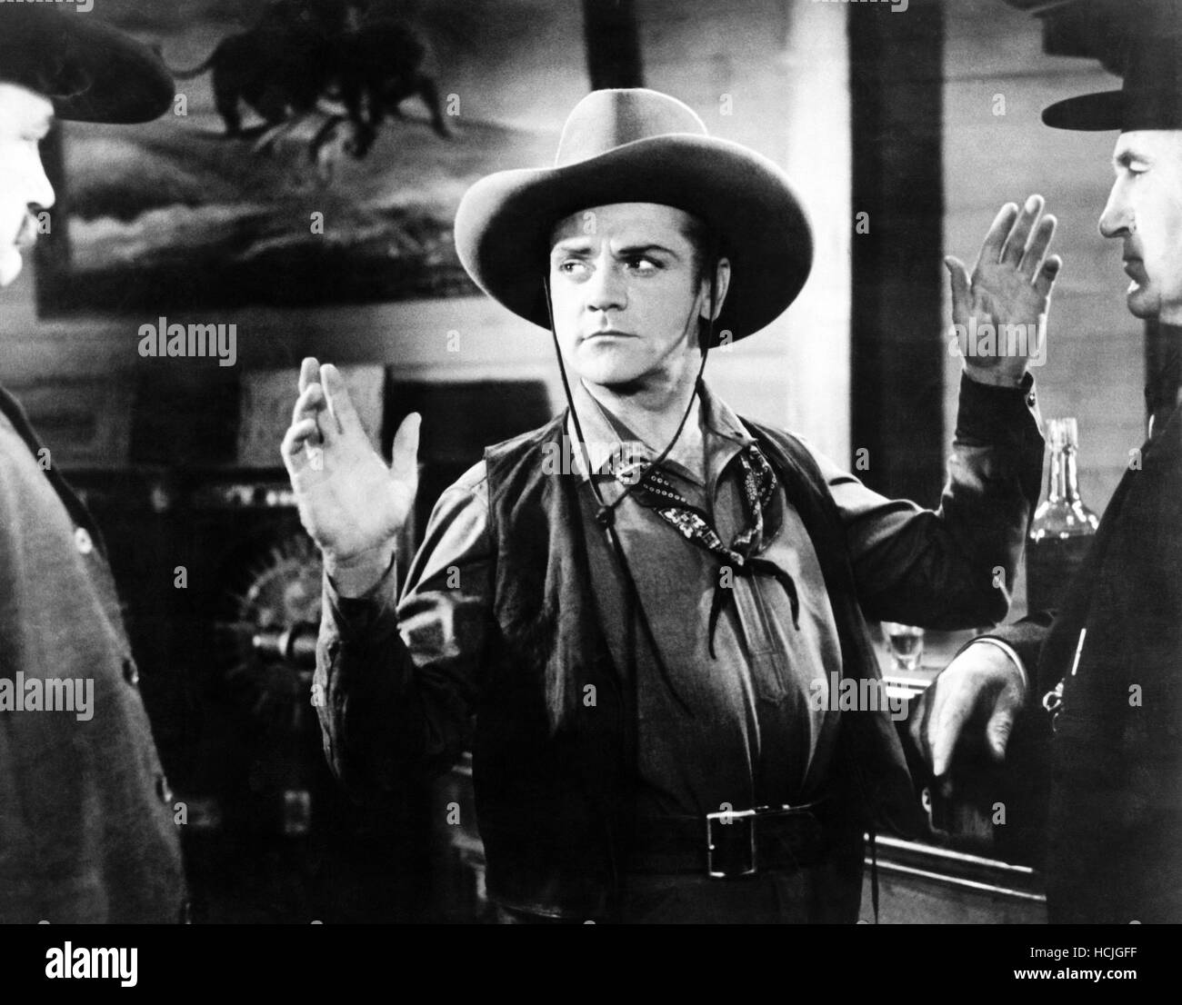 THE OKLAHOMA KID, Wade Boteler, James Cagney, Donald Crisp, 1939 Stock ...
