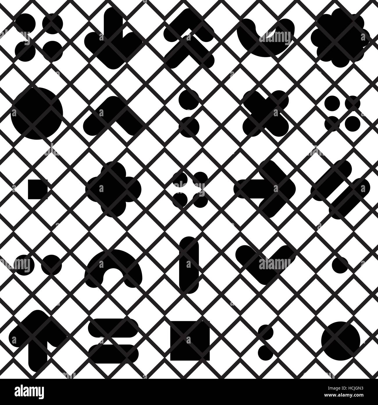 Basic dot and line seamless patterns hi-res stock photography and ...