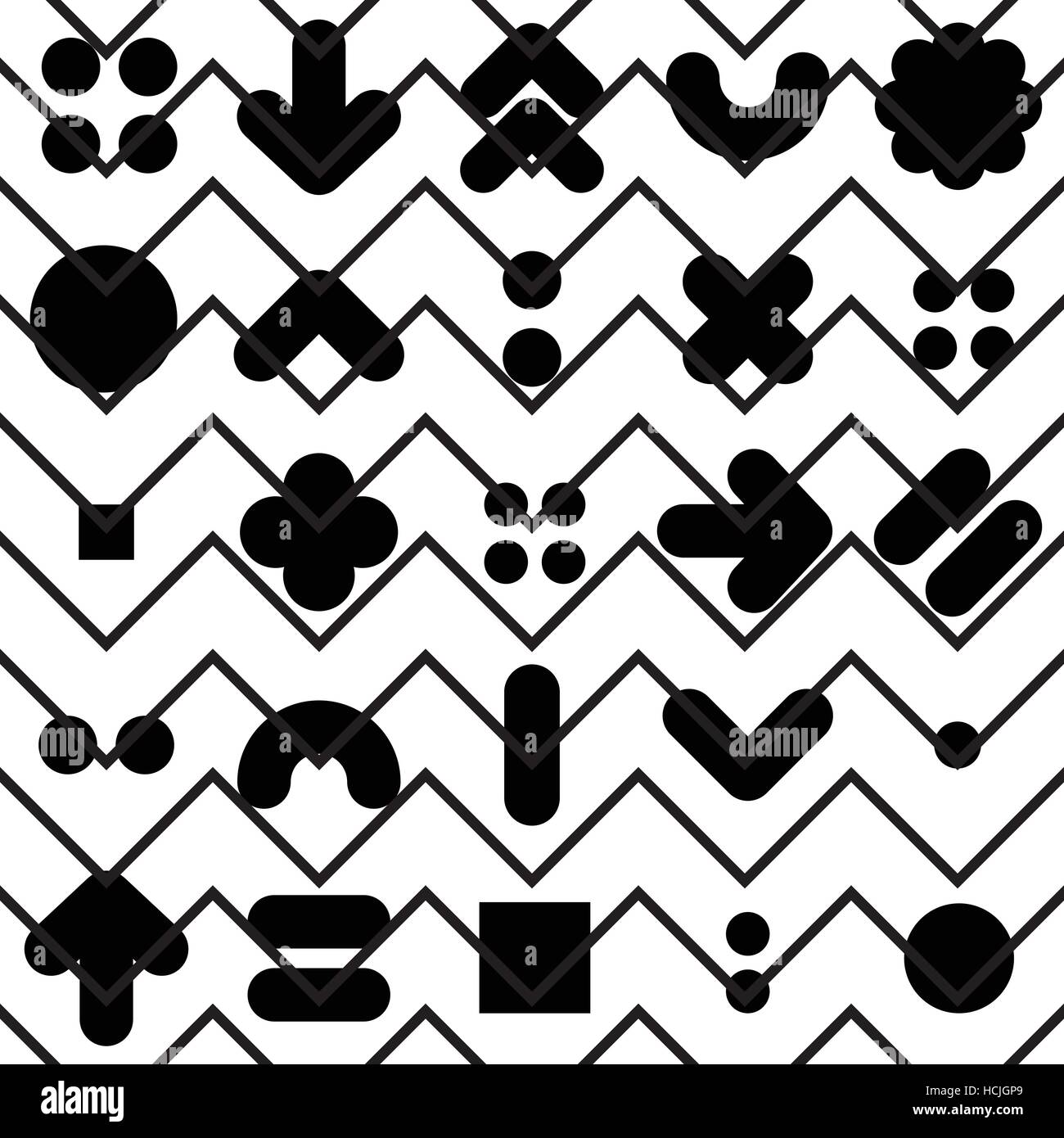 Basic dot and line seamless patterns hi-res stock photography and ...