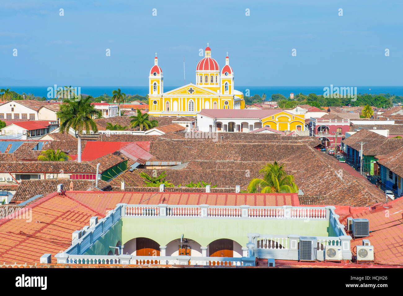 City view of Granada Nicaragua. Granada was founded in 1524 and it's ...