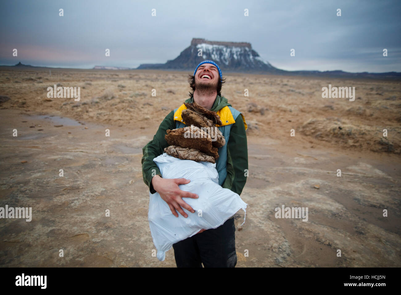 university of Colorado geology graduate student Leif Anderson breaks ...