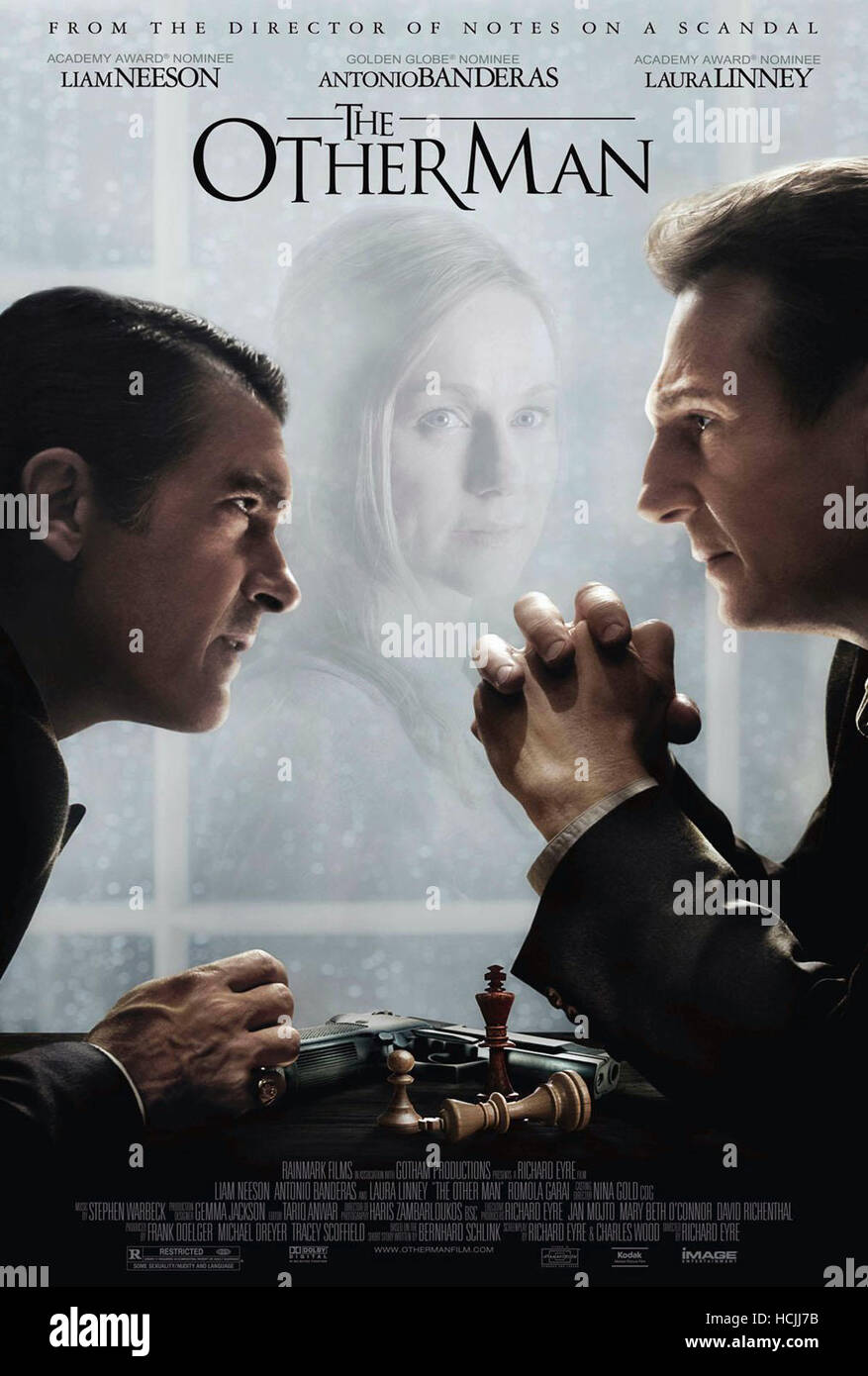 THE OTHER MAN, from left: Antonio Banderas, Laura Linney, Liam Neeson ...