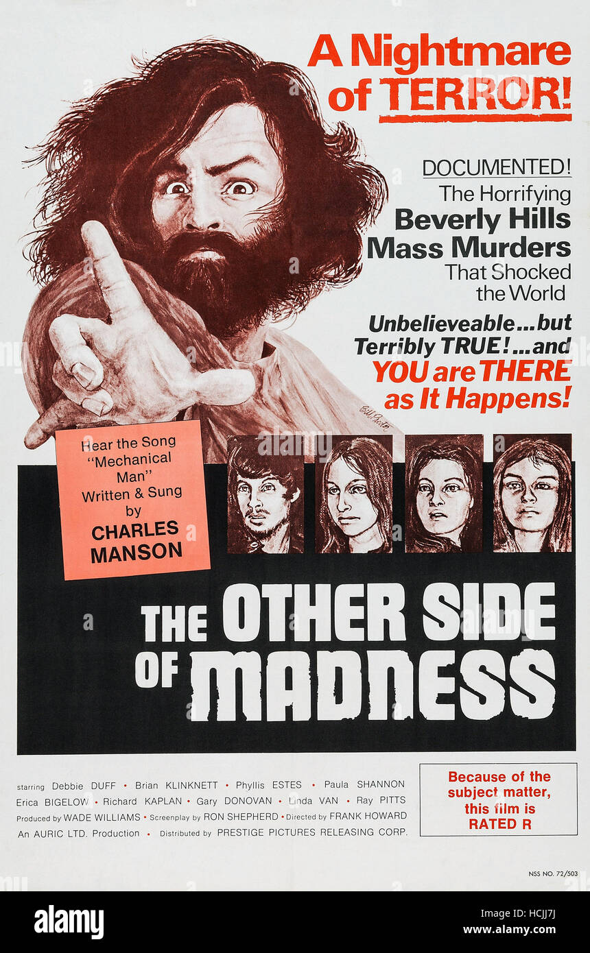 THE OTHER SIDE OF MADNESS, US poster art, 1970 Stock Photo - Alamy