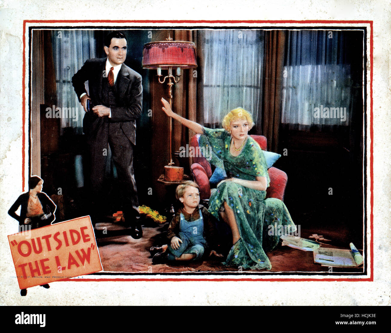 OUTSIDE THE LAW, from left, Owen Moore, Delmar Watson, Mary Nolan, 1930 ...