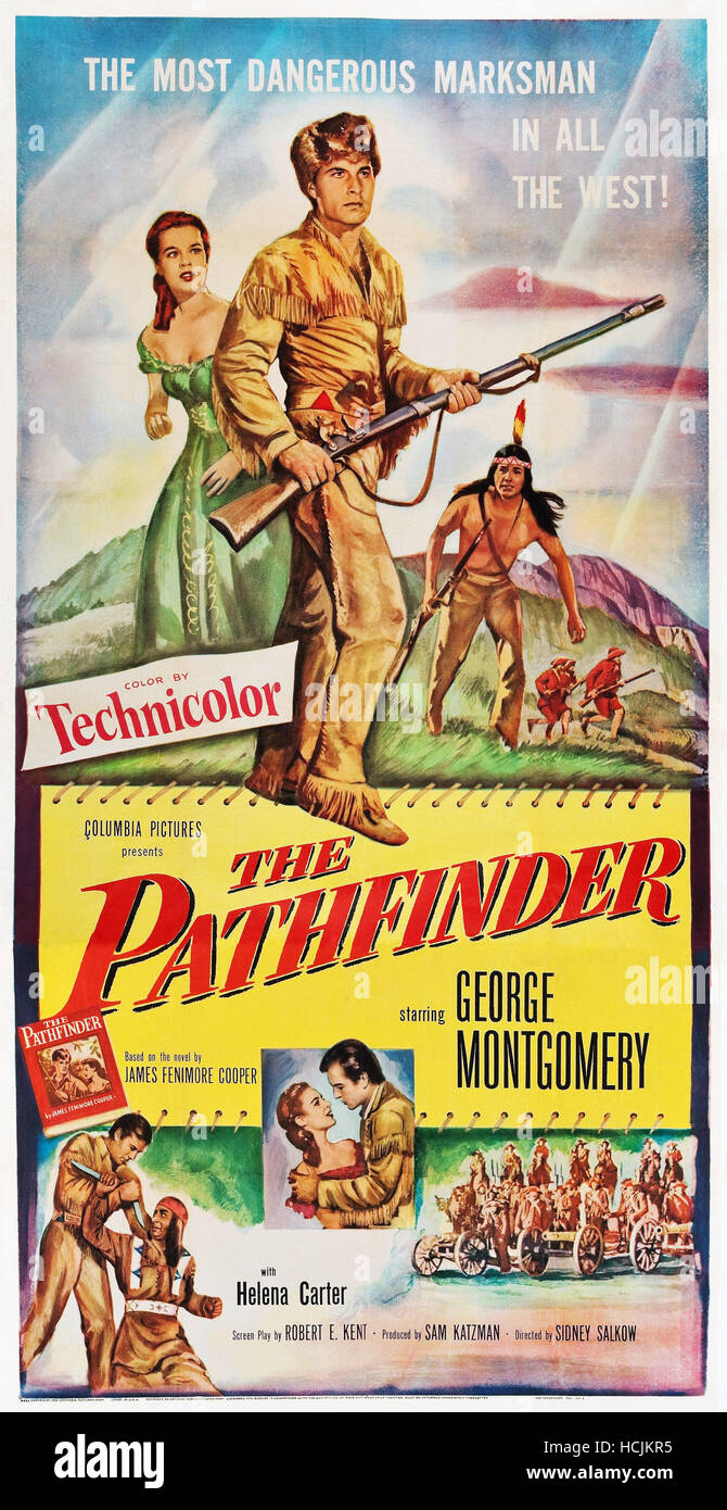 THE PATHFINDER, US poster, top from left: Helena Carter, George ...