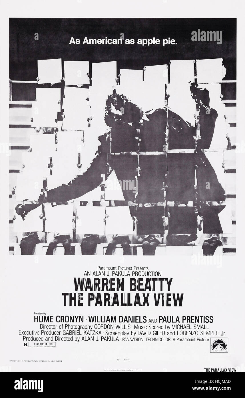 THE PARALLAX VIEW, US poster art, 1974 Stock Photo - Alamy