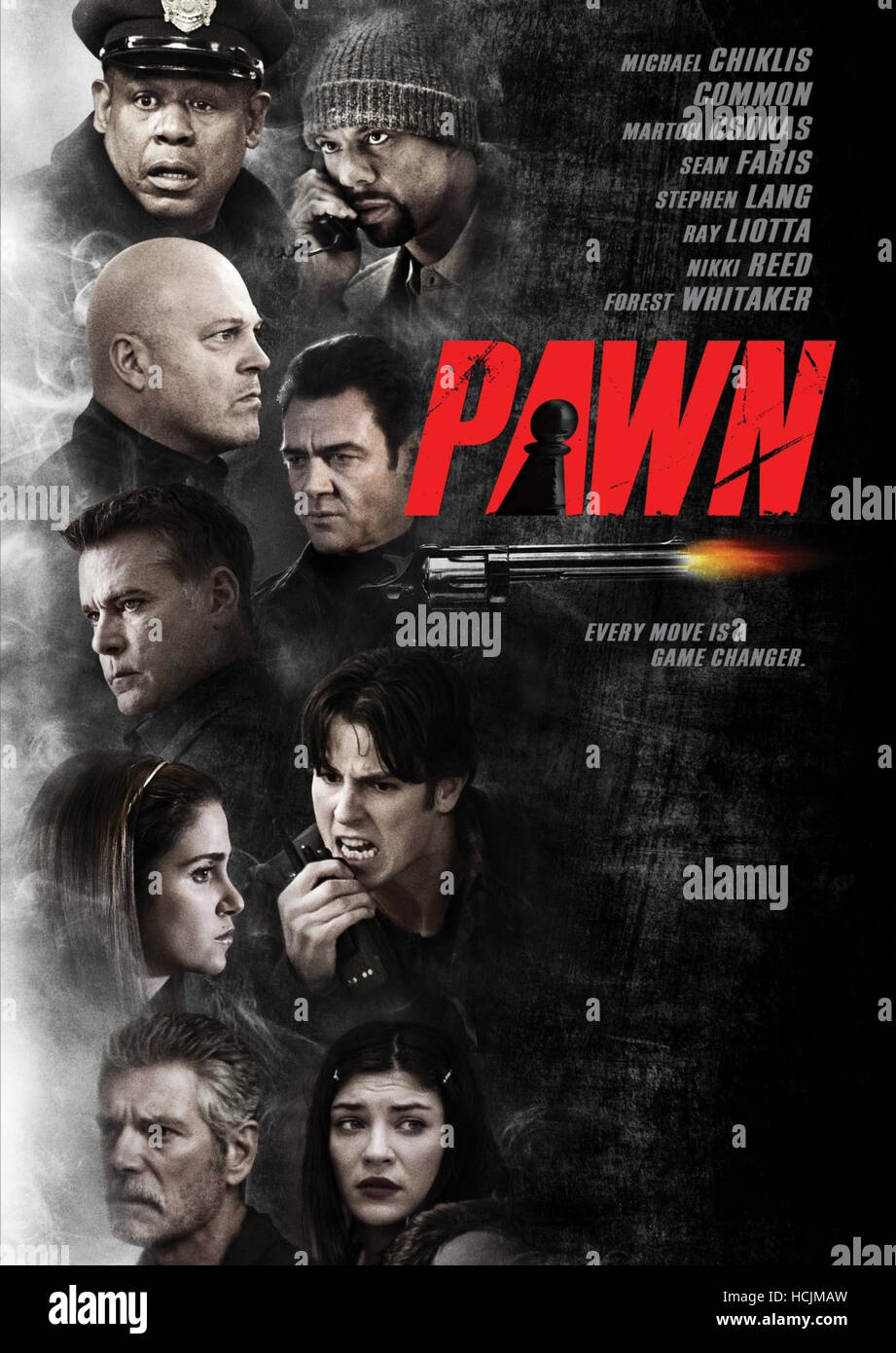 PAWN, poster art, clockwise from top left: Forest Whitaker, Common ...