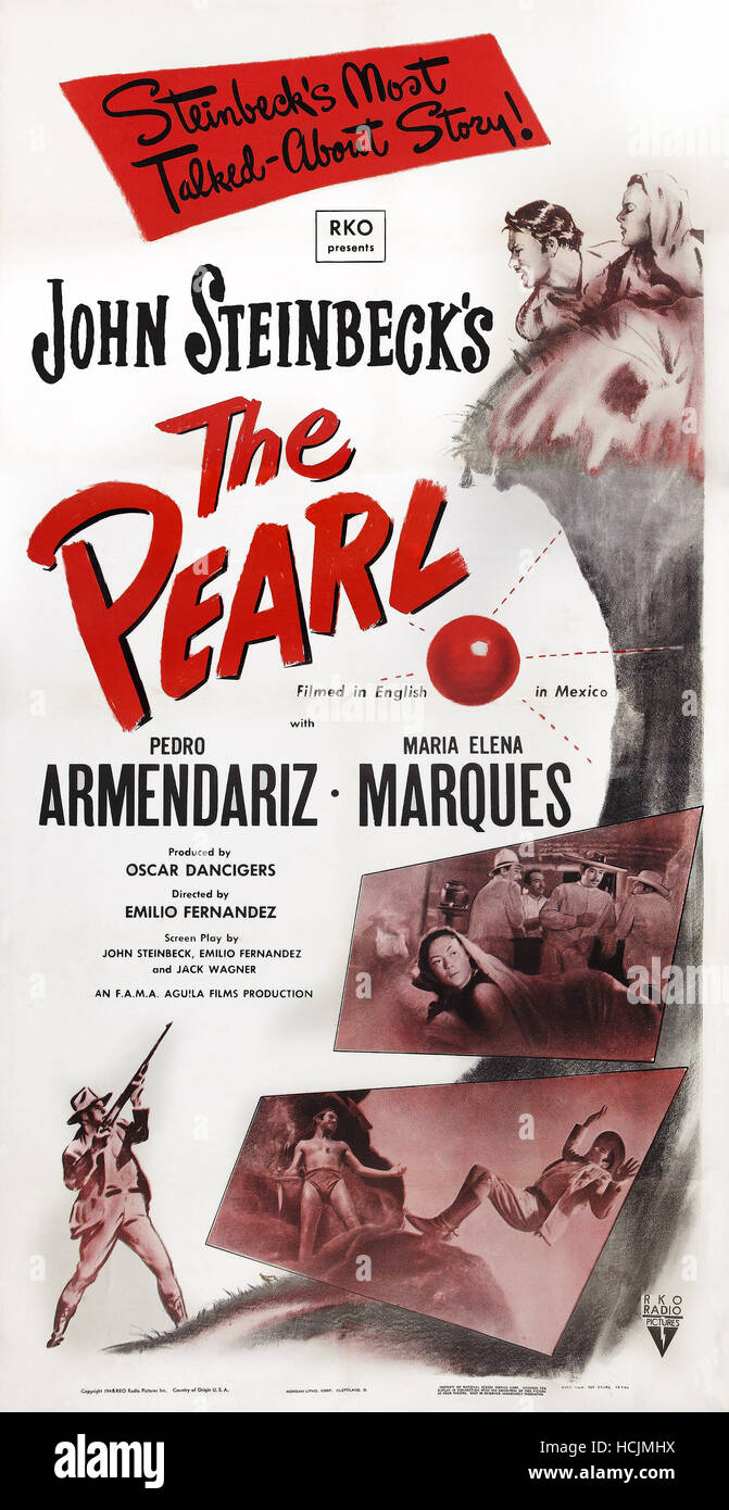 THE PEARL, (aka LA PERLA), US poster art, 1947 Stock Photo - Alamy