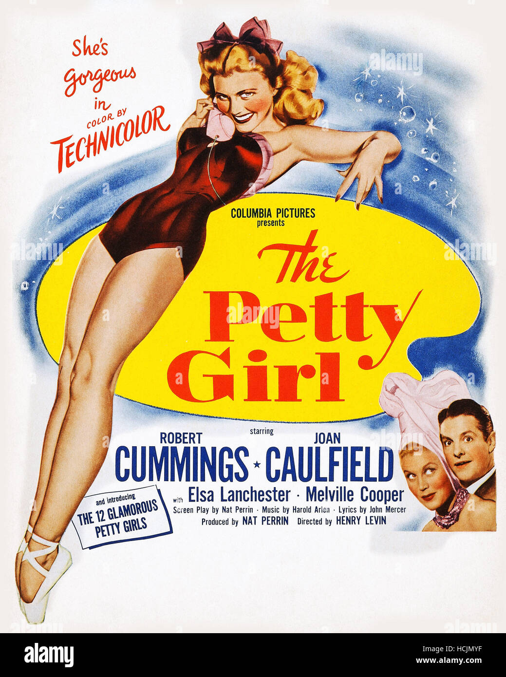THE PETTY GIRL, US poster, Joan Caulfield (top), bottom from left: Joan ...