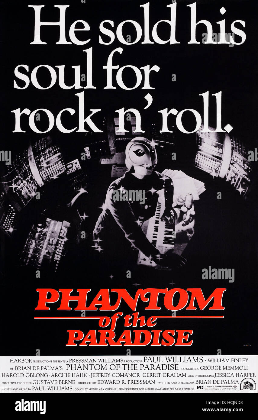 PHANTOM OF THE PARADISE, William Finley (as the Phantom), 1974, TM and Copyright ©20th Century ...