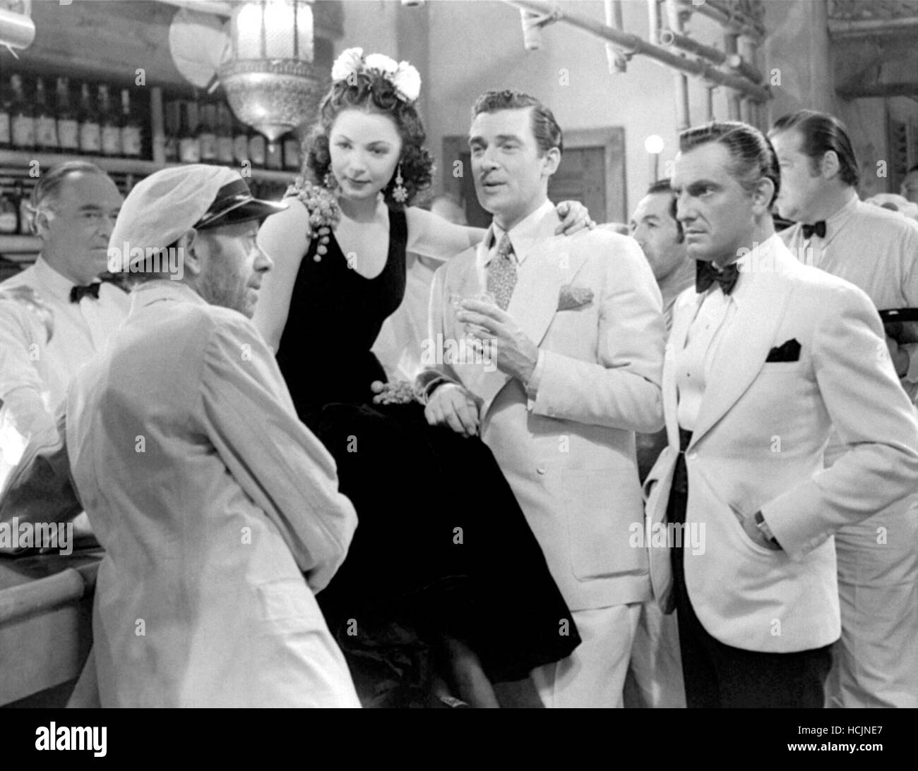 PHANTOM RAIDERS, Alec Craig (captain's cap), Steffi Duna (seated ...