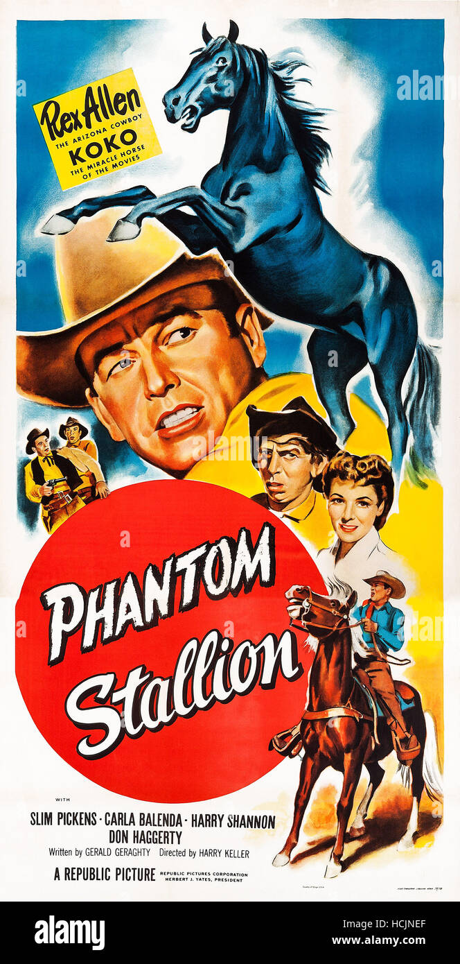 PHANTOM STALLION, poster art, from top: Koko the Miracle Horse, Rex ...