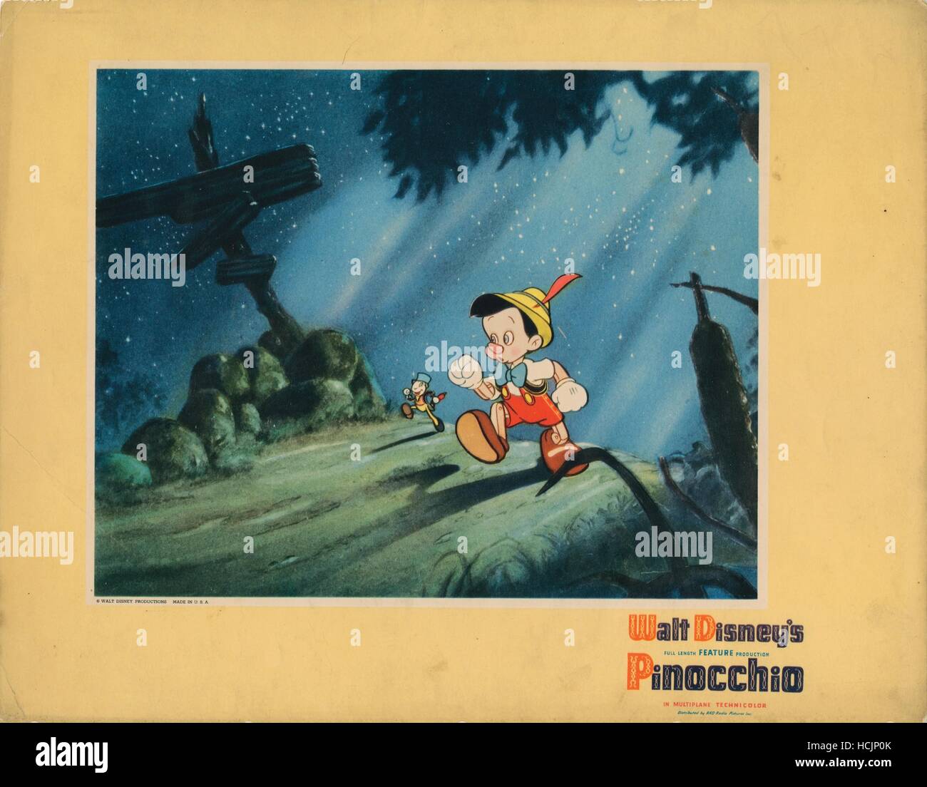 PINOCCHIO, from left: Jiminy Cricket Cliff Edwards, (voice: Pinocchio ...
